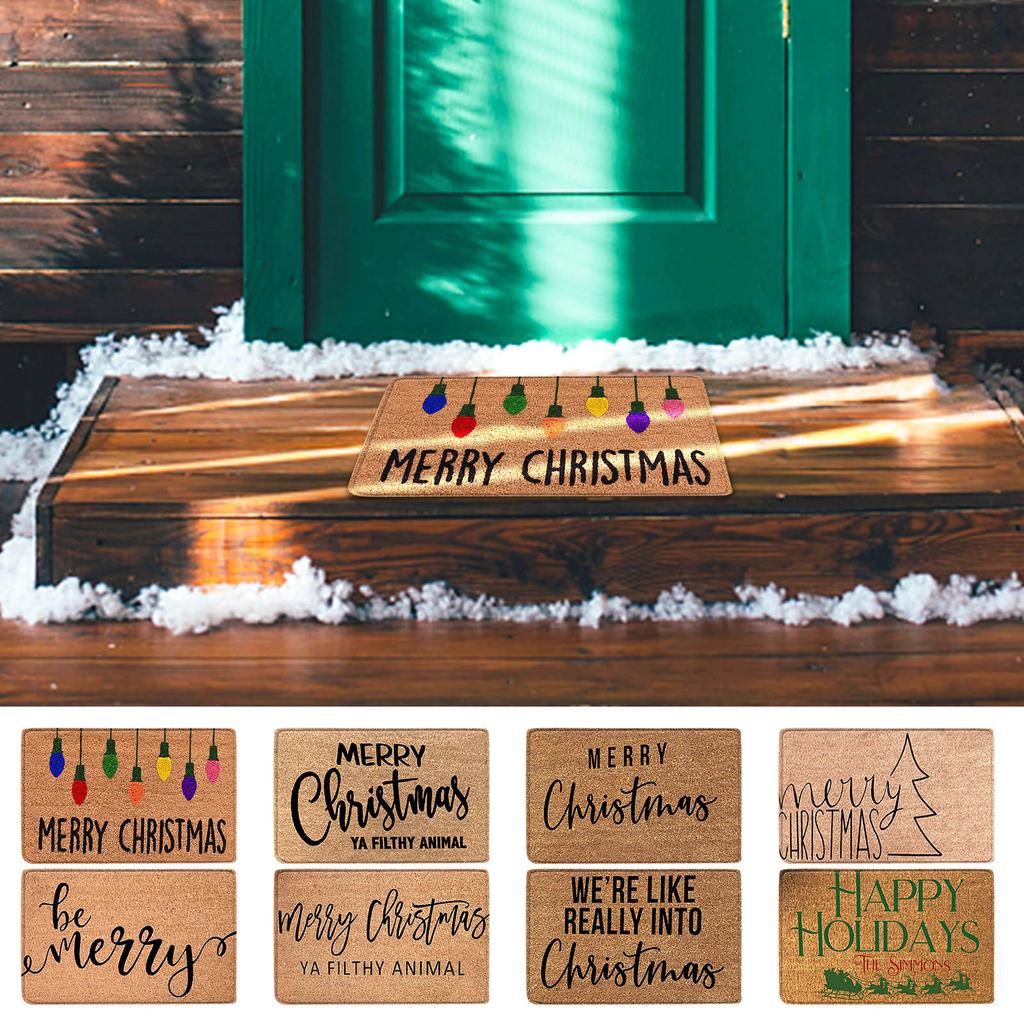 Buy Christmas Door Mat Cartoon Gnome Floor Mat Hallway Kitchen Foot Mat ...