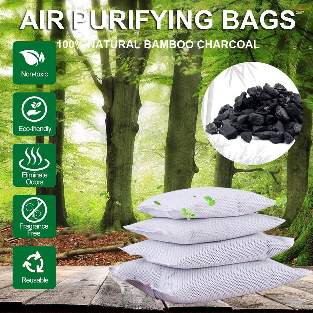 Bamboo Charcoal Bags Air Purifying Bags Natural Air Purifier Freshener ...
