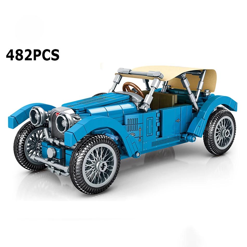 Cheap 482Pcs City Classic Vintage Car Model Building Blocks Pull Back ...