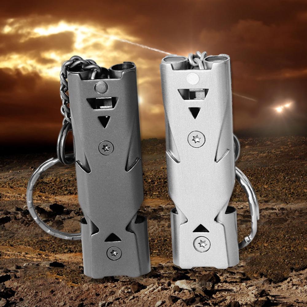 Buy Stainless Steel Whistle Lifesaving Emergency SOS Outdoor Survival ...