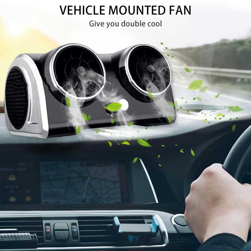 Buy 12V/24V New Car Bladeless Electric Car Cooling Fan Motor Portable ...