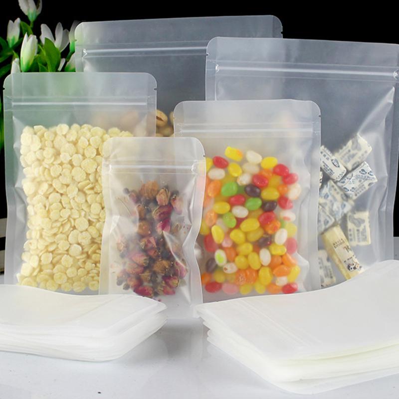 Buy Zipper Food Packaging Matte Zip Lock Bag 50pcs Klicthen Food ...