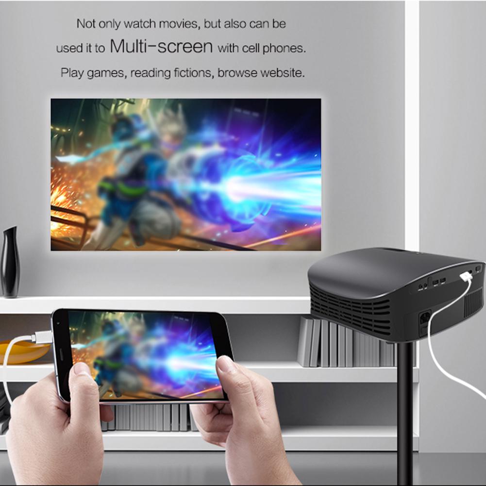 Buy AAO YG600 2000 Lumens HD1080P Home Multimedia Cinema Projector Mini ...