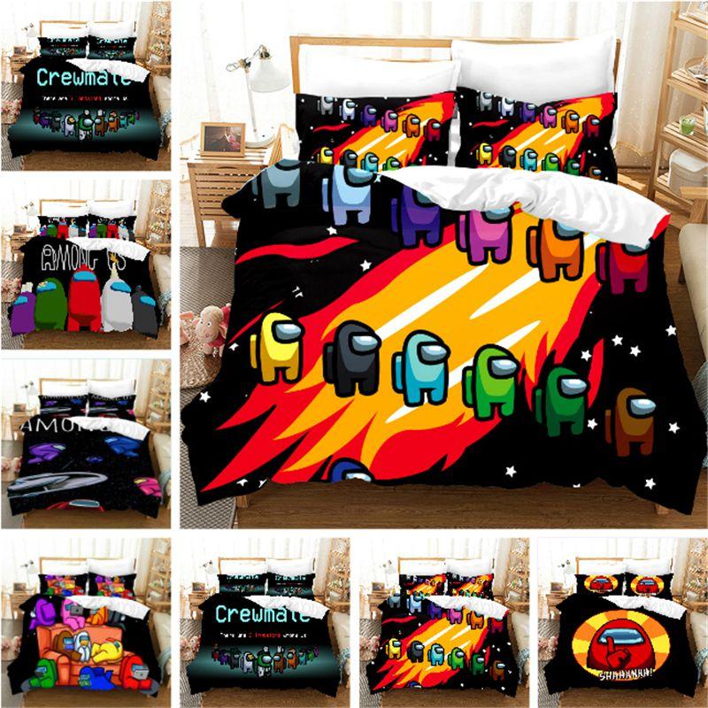 Buy 2021 New Game Among Us Print Bedding Set 3D Ditital Game Duvet ...