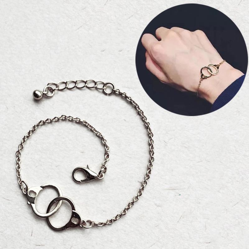 New Women Handcuffs Chain Bracelet Fashion Lock Bracelets & Bangles ...