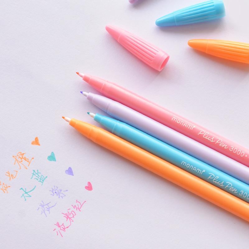 Buy Multi Color Gel Pens Set Monami Plus Pen for Drawing Painting Gift ...