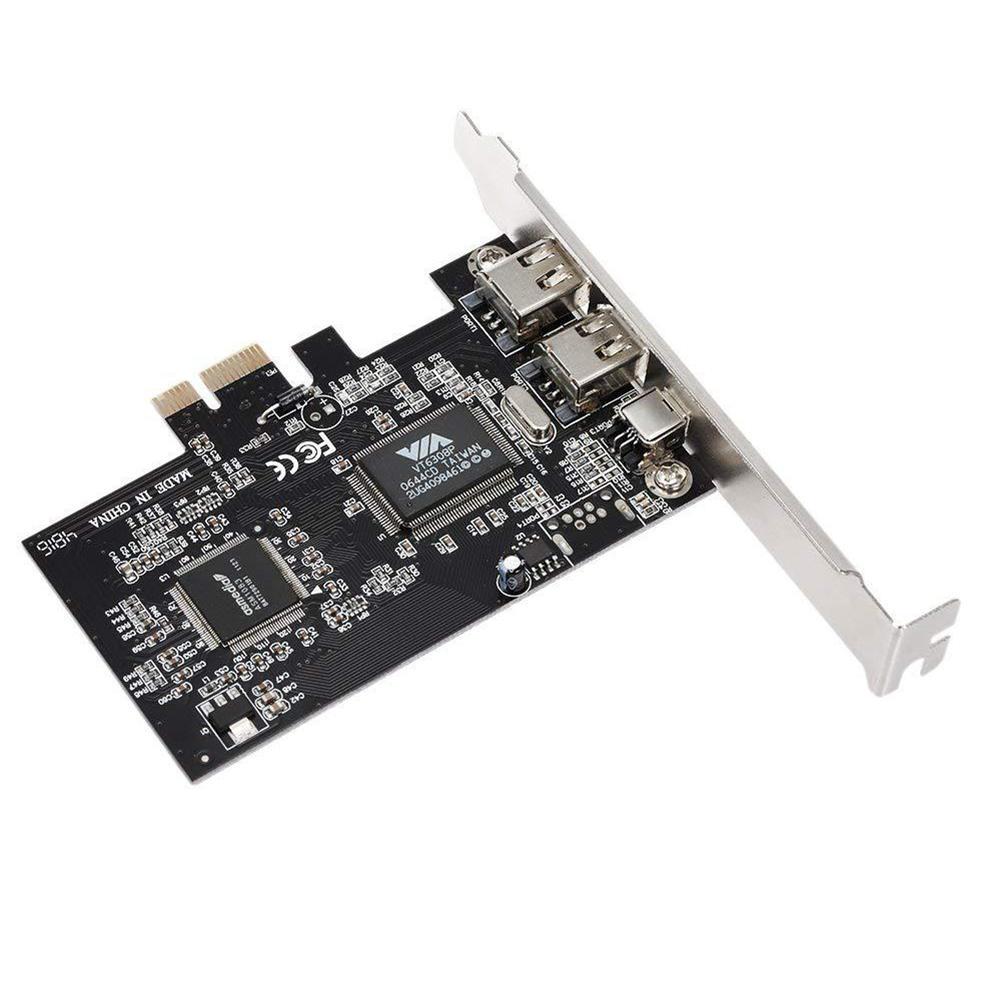 💰Köp billigt online 3 Ports 1394A Expansion Card PCI-E to IEEE 1394 1x ...