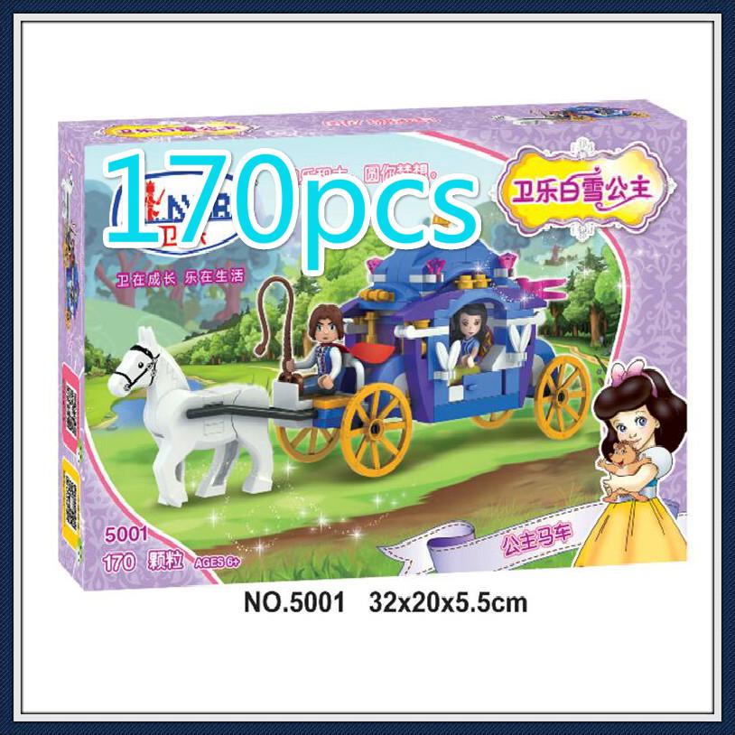 Buy Brick Toys Kids Gifts 5001 170pcs Snow White Carriage Princess Girl ...