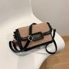 Buy Autumn and Winter New Furry Bag Korean Fashion Contrast Color ...