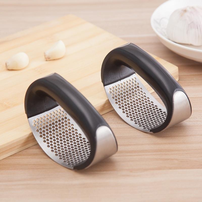 Buy New Manual Garlic Press Rocker with Handle Stainless Steel Garlic ...