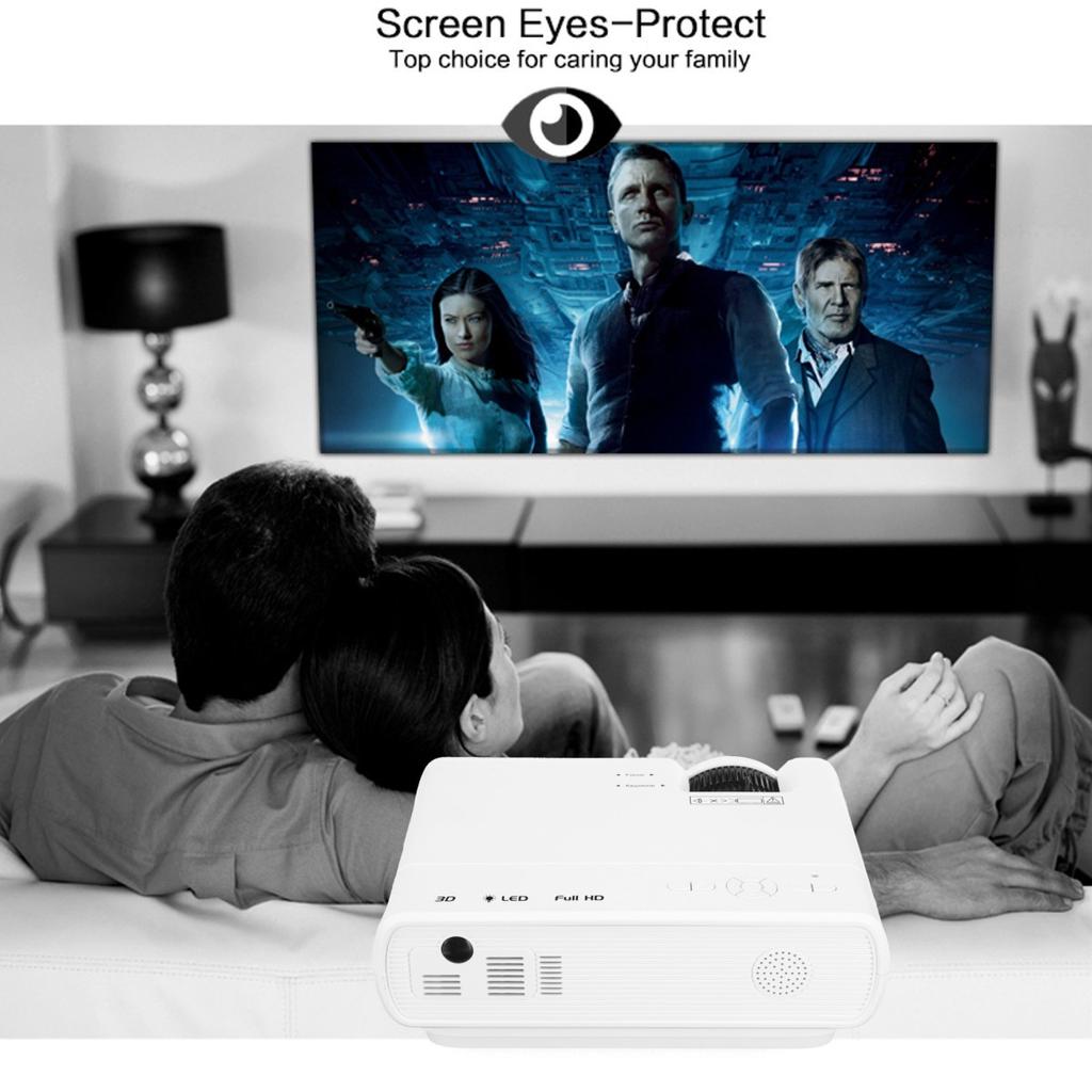 Buy T5 LED Projector 1080P HD 7000 Lumens Android 6.0 Portable WIFI ...
