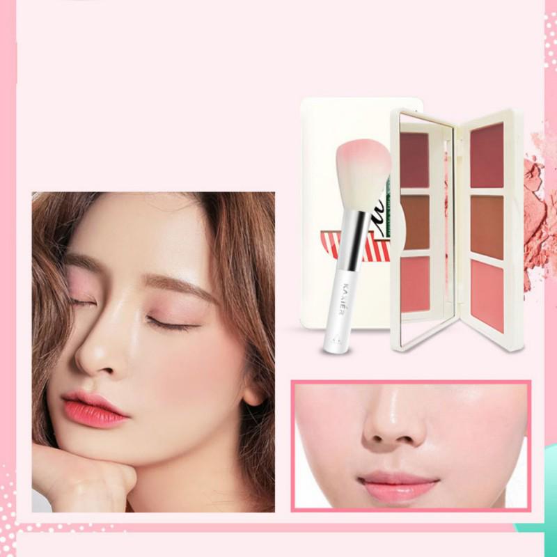 3 Colors Blusher Powder Palette Matte Blushes Natural Long-lasting Soft ...
