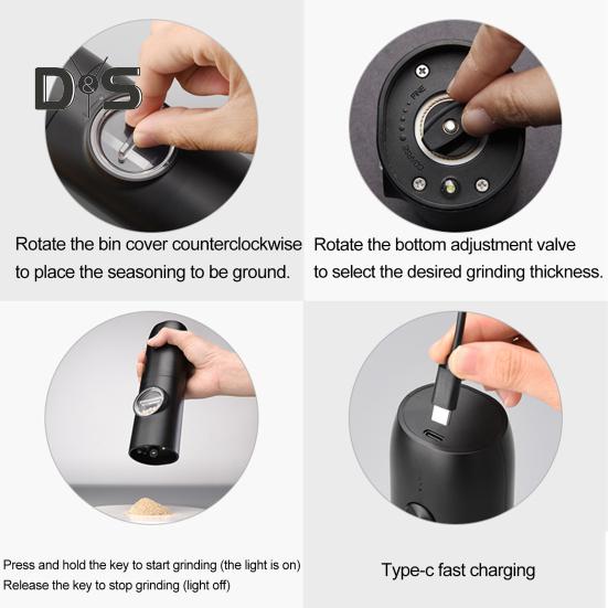 Cheap 1 Set Ceramic Grinding Core Pepper Grinder Transparent Silo ...