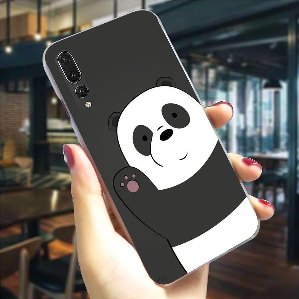 Buy Cut Cartoon Panda Phone Case For Huawei Nova 4 Cover 9X Pro Y6 Y7 ...