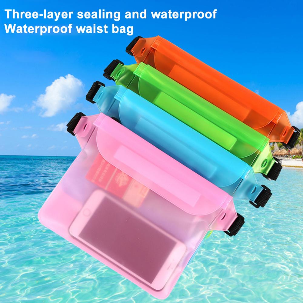 Buy Outdoor Waterproof Belt Bag Three-Layer Sealed PVC Storage ...