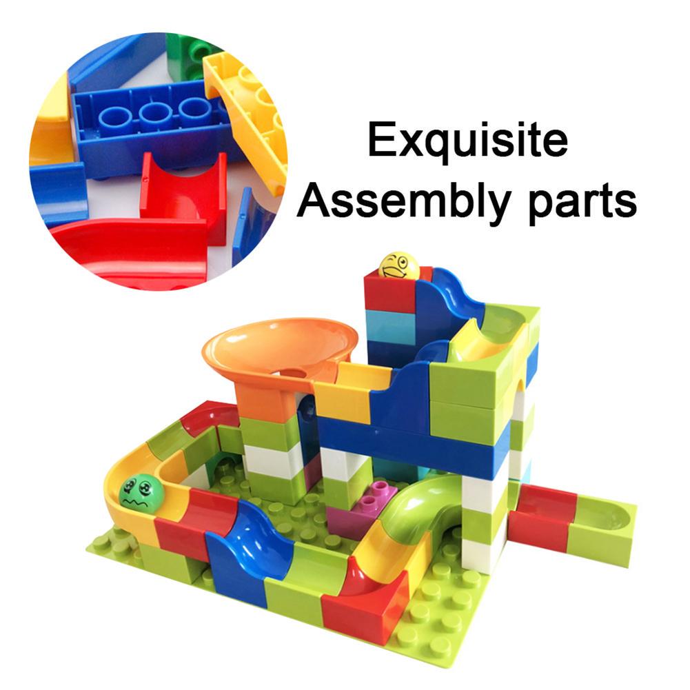 Buy Marble Race Run Maze Ball Track Plastic Funnel Slide Building Block ...