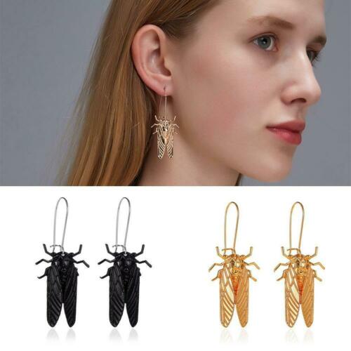 Cheap Insect Golden Cicada Earrings Gothic Design Carved Decor Jewelry ...