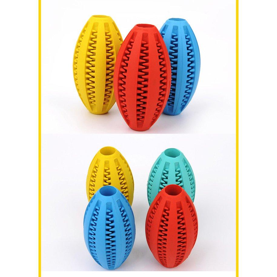 KC Rubber Rugby Tooth Toy Ball Dog Watermelon Ball Pet Dog Tooth ...
