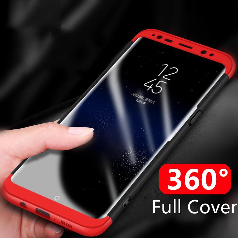 3 In 1 Removable Hard Matte Phone Case 360° Shockproof Electroplate ...