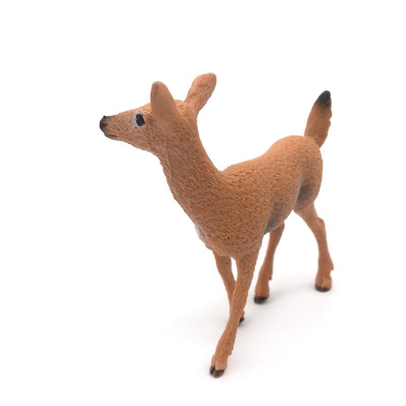Buy Simulation Forest Animal Model Toy Figures Mini Elk Reindeer Sika ...