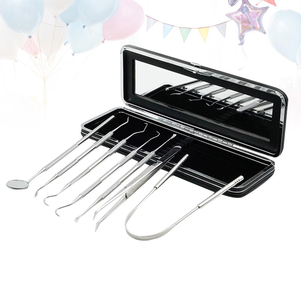 Buy 1 Set Dentist Tool Stainless Steel Scraper Dental Probe for Dentist ...