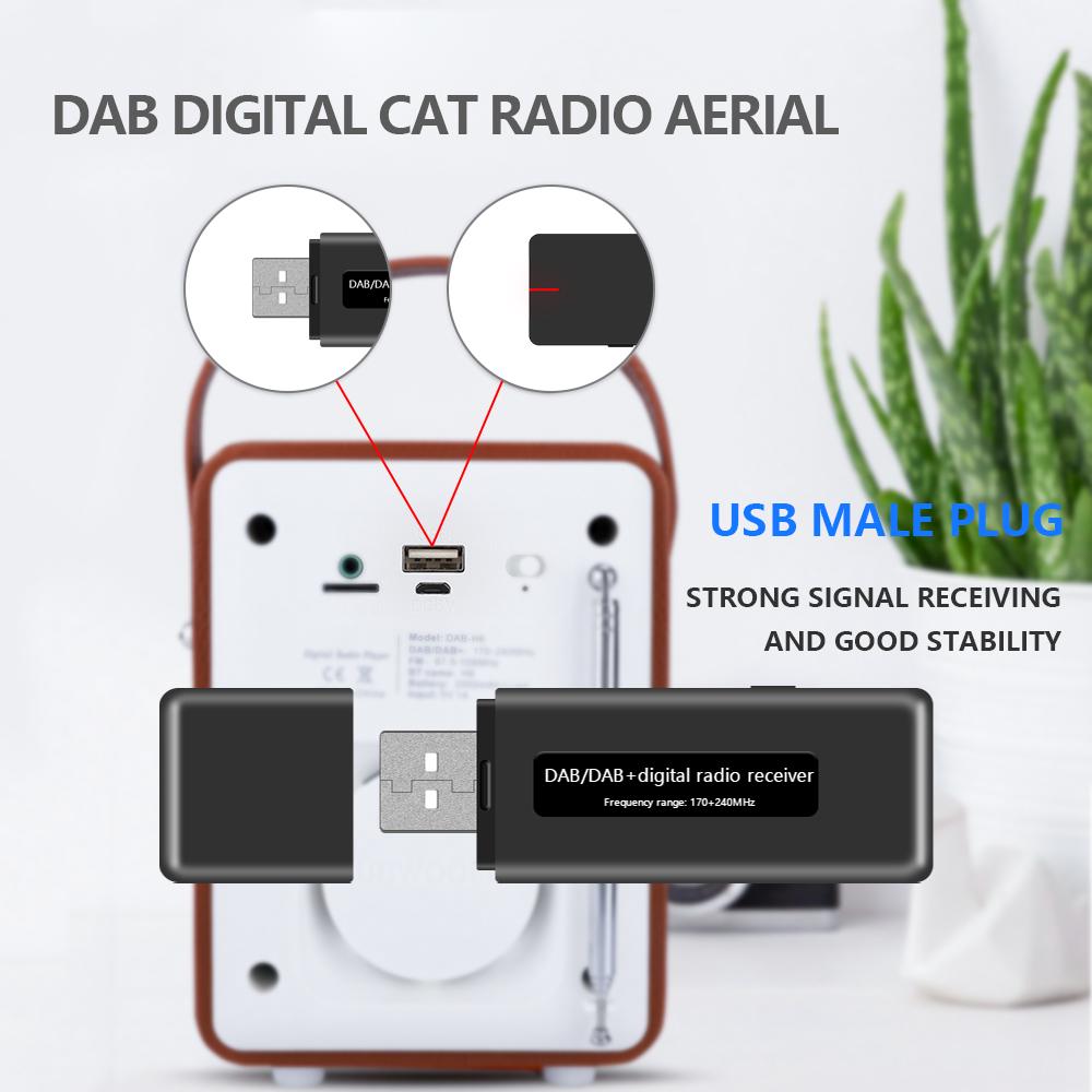 Buy USB Mini DAB and Receiver Antenna For Europe and For Home Digital ...