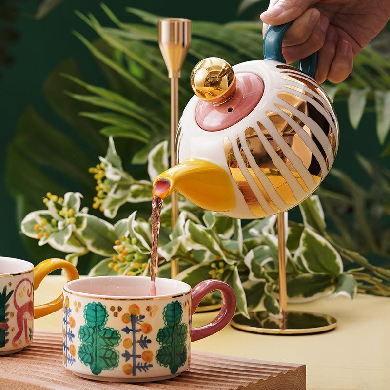 Buy British Teapot Set Good-lookinginsWind Light Luxury Drinking Ware ...