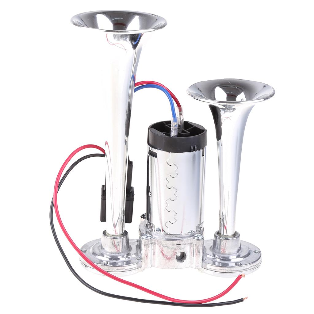 Buy Multipurpose Double Pipe Air Horn 12V 600DB Car RV Boat Trumpet ...