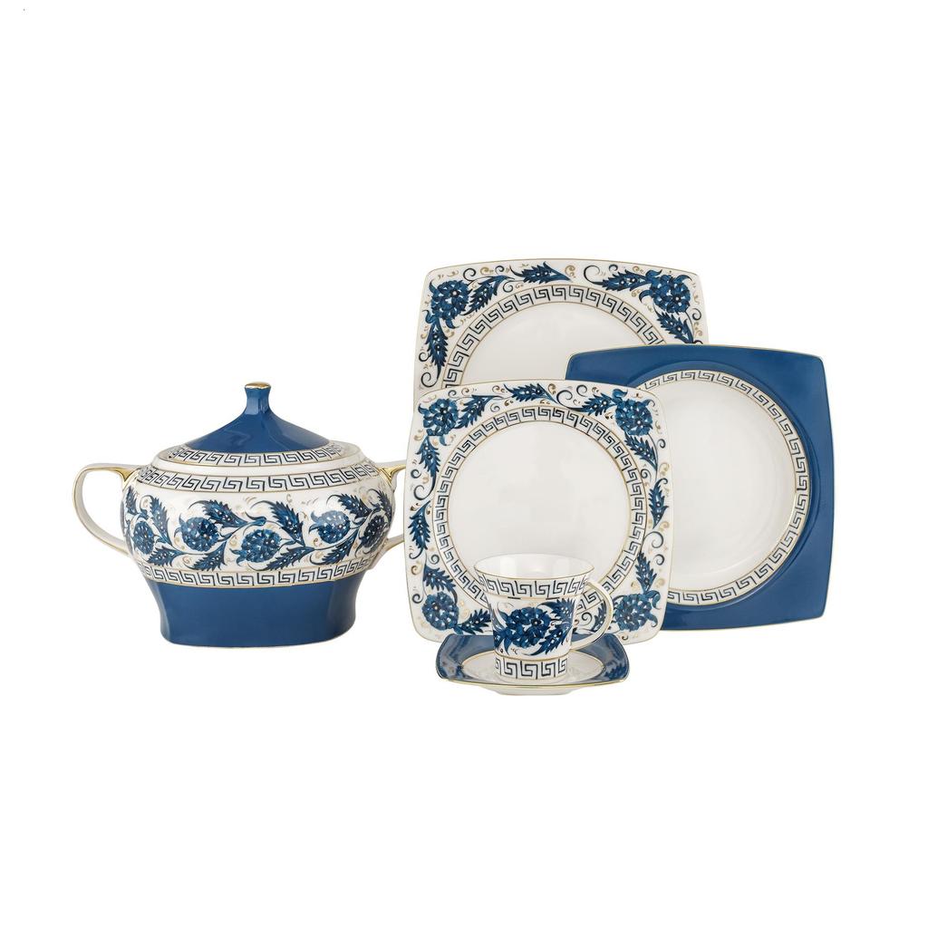 Buy Gural Porcelain Gold Gilded 12 Person 84 Pieces Original Handmade ...