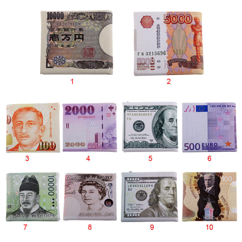 Buy Unisex Paper Money Purse JPY 10000 Yen Wallet Women & Mens Folding ...