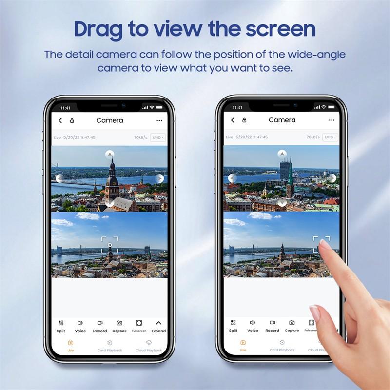 Buy 400W Outdoor PTZ Camera Video Surveillance AI Human Detection Auto ...