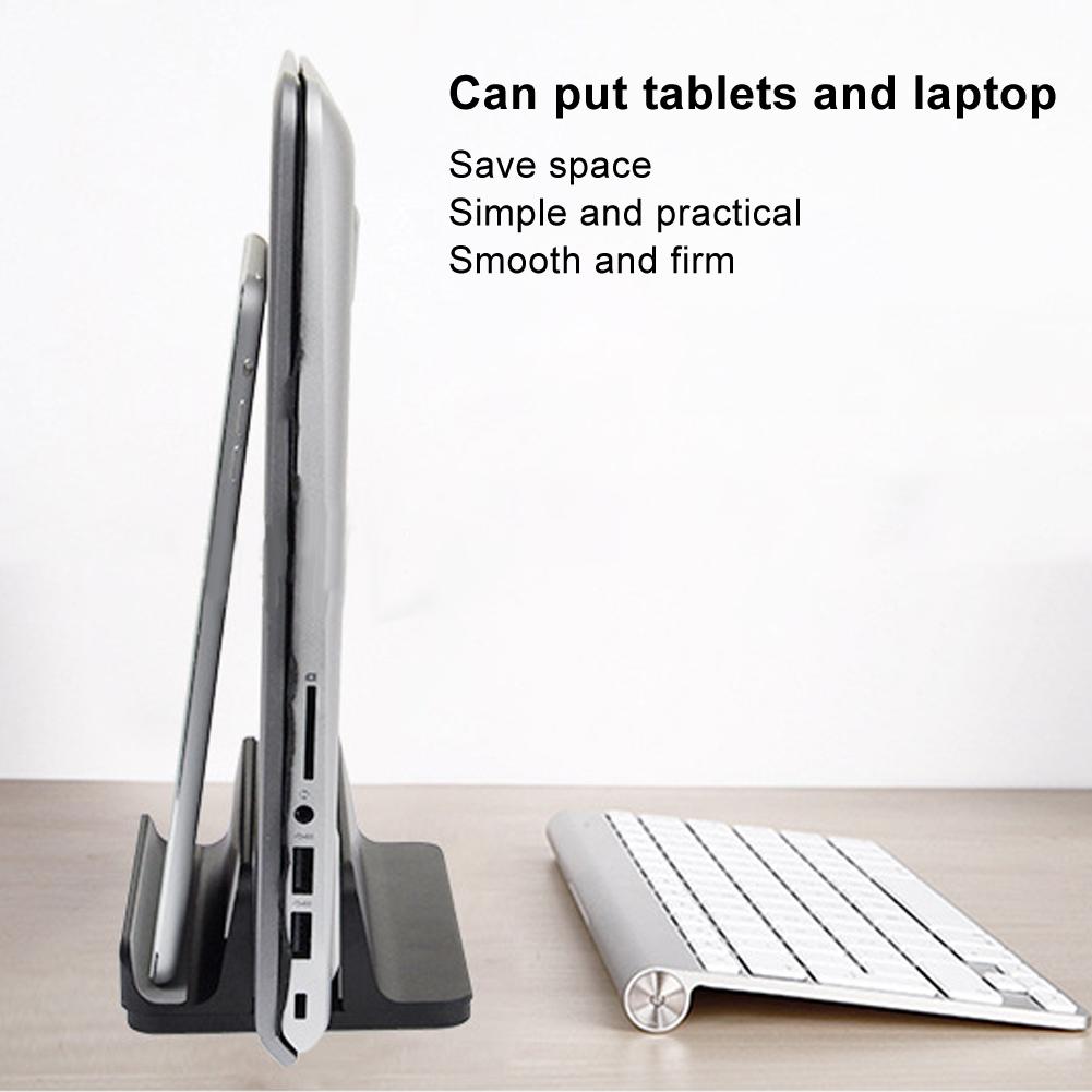 Kaufe Vertical Laptop Stand Adjustable Aluminum Multipurpose Desktop ...