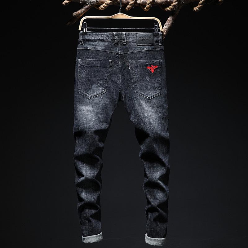 Buy Mens Clothing Biker Ripped Punk Locomotive Trousers Denim Jeans at ...
