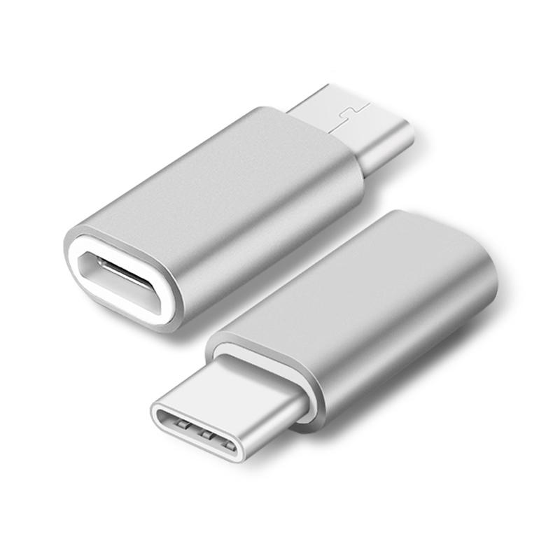 Buy Type-C Adapter Mini Micro USB Cable To C Aluminum Alloy Converter ...