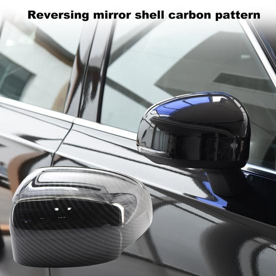 2Pcs Rearview Mirror Shell Car Styling Luxury Carbon Pattern uygun ...