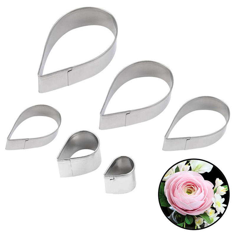 Buy 6-Piece Fondant Kneading Flower Cake Tool Rose Petals Peony Cookie ...