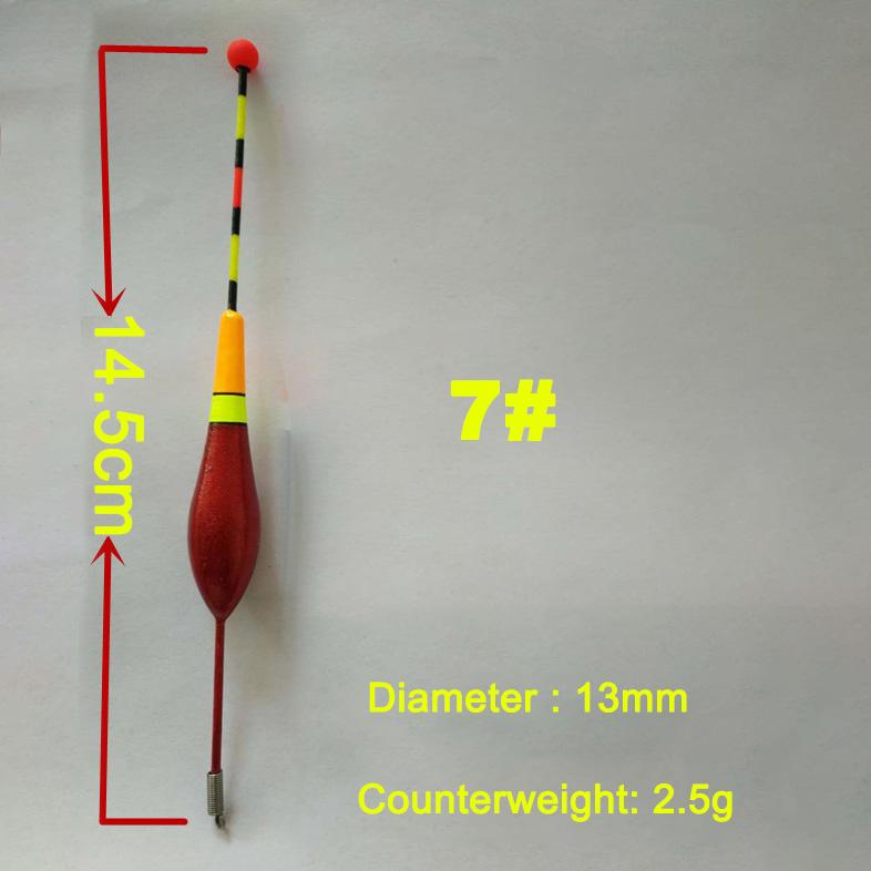 Buy 10Pcs Fishing Floats Set Buoy Bobber Fluctuate Mix Size Color Float ...