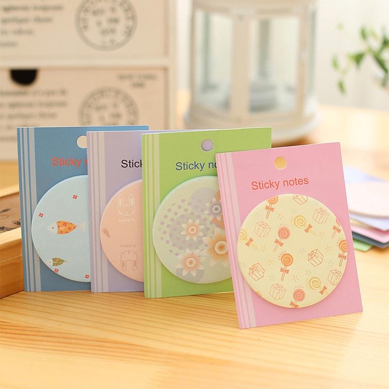 3Pcs/Kawaii Color Sticky Portable Sticky Paper Sticky Notes Stationery ...