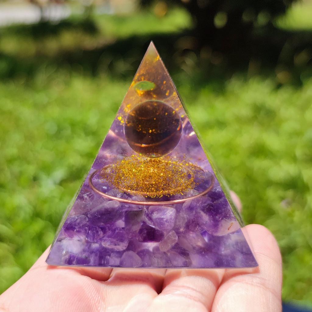 Koop Tree of Life Orgonite Pyramid Mold Amethyst Peridot Healing ...