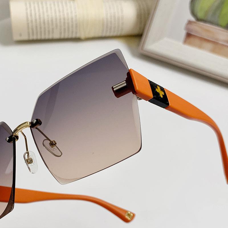 Cheap Frameless Cut -edge Conjoined Sunglasses Men and Women ...