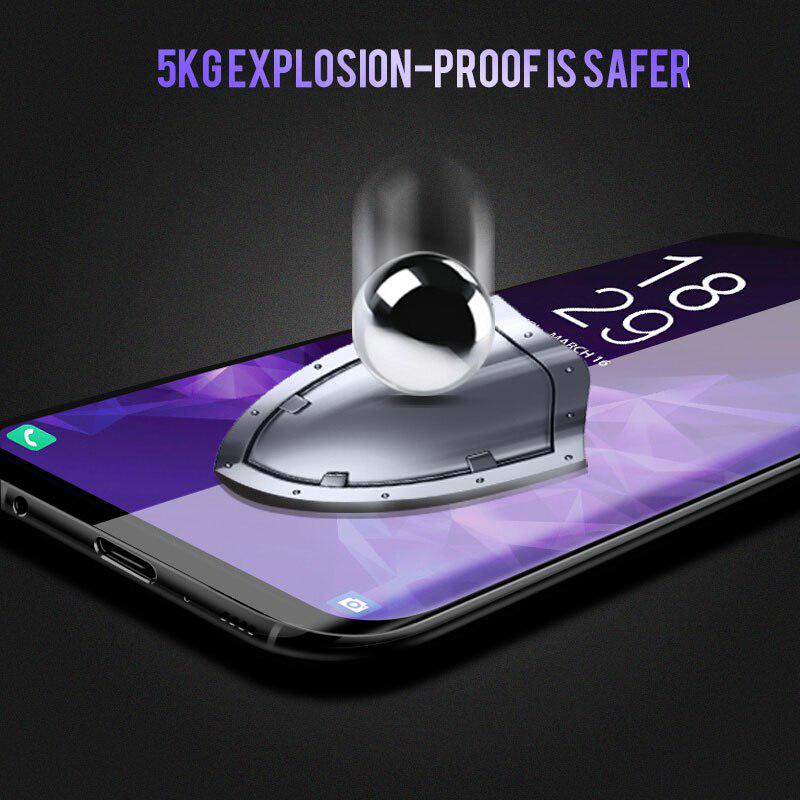 Buy 8D Tempered Glass For Galaxy Note 8 9 S9 S8 Plus Screen Protector ...