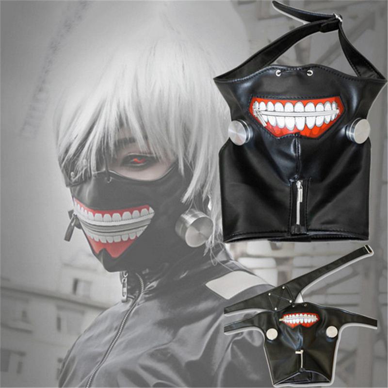 Buy Tokyo Ghoul Pattern Mask Zipper Mask Cosplay Ghost Mask at ...