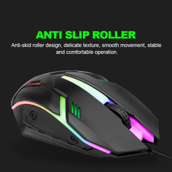 GTX350 Cool Computer Keyboard Mouse Combo Backlight Plug Play Computer ...