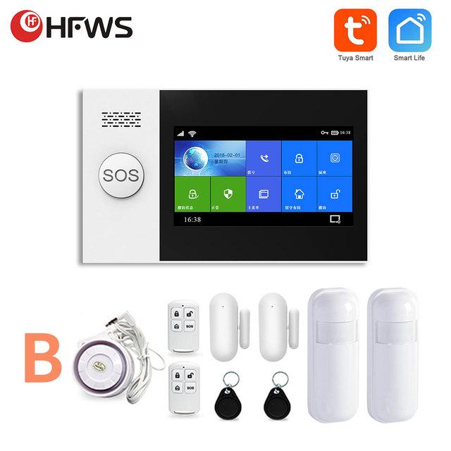 Buy HFWVISION Tuya Smart Home Security Alarms for Home Wireless Alarm ...