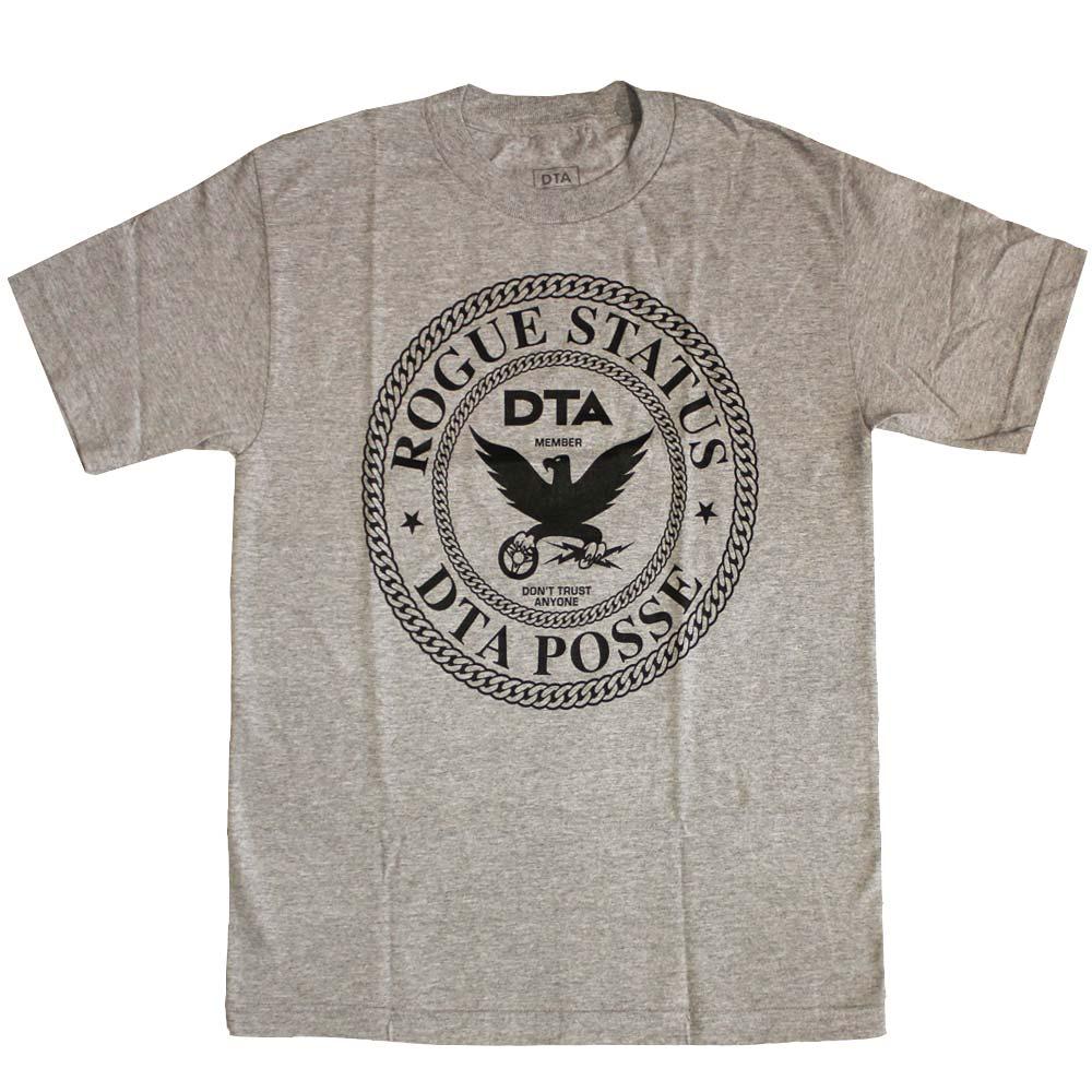 Buy DTA RS Chain Crest T-shirt Athletic Heather Black at affordable ...