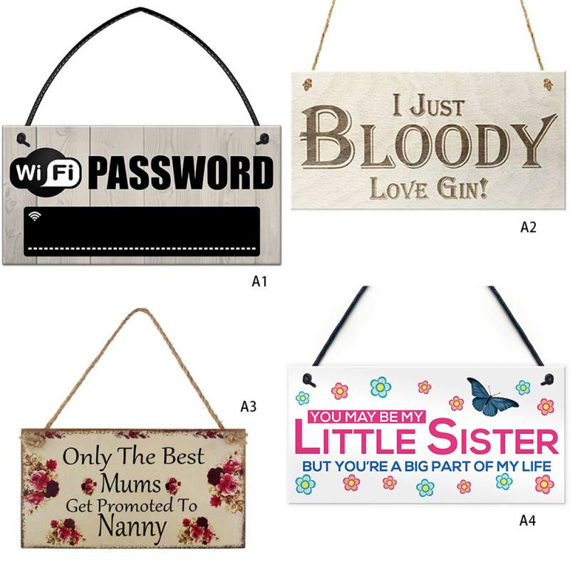 Buy Handcrafted and Personalized Wooden Hanging Plaque Wall Art ...