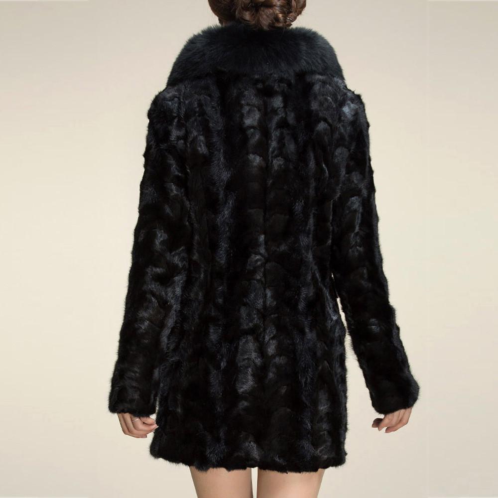 Buy Autumn and Winter Warm Imitation Fur Coat Long Women Coat Imitation ...