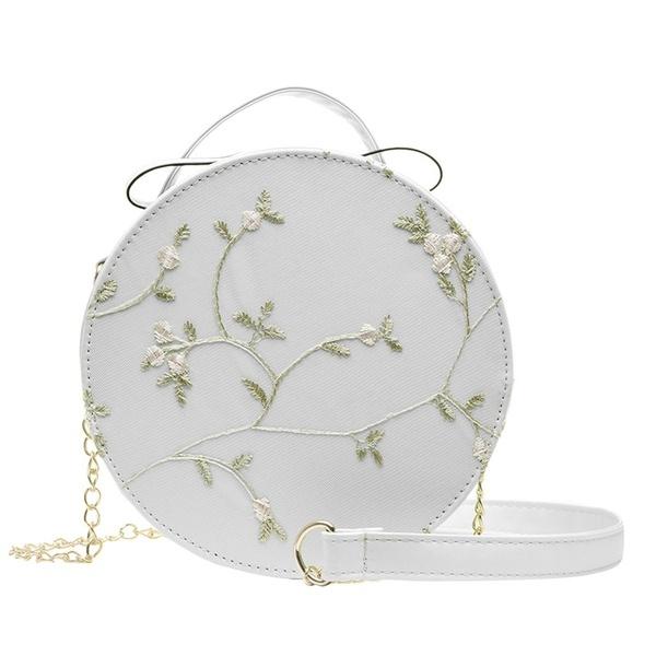 Buy Women's Fashion Solid Color Lace Fresh Cute Handbag Crossbody Bag ...