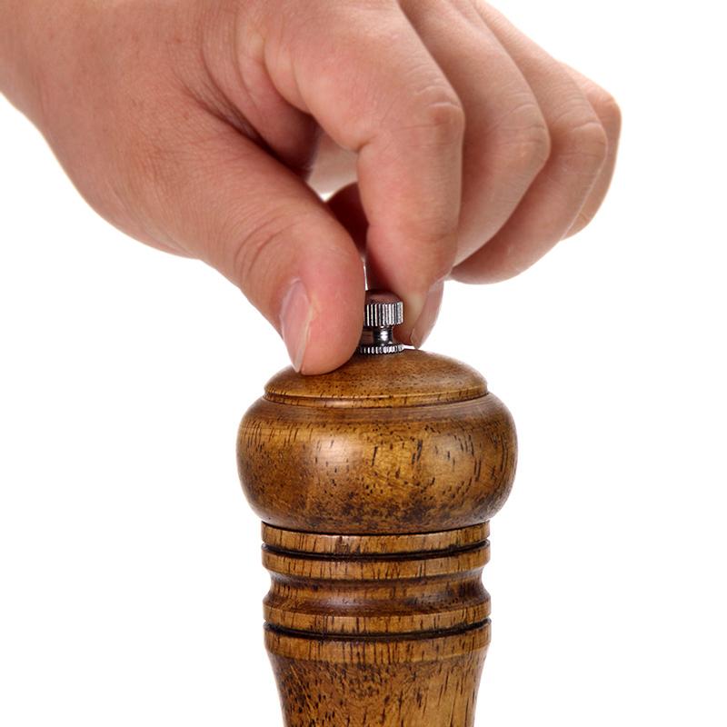 Buy Salt and Pepper Mills, Solid Wood Pepper Mill with Strong ...