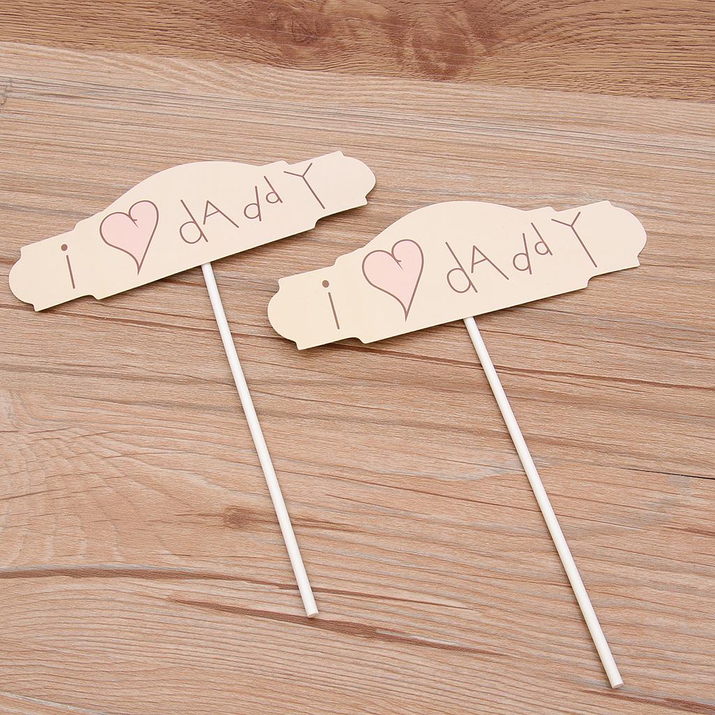 Buy 10pcs Cake Pick Love Words Cupcake Topper Dessert Pick Cake Pick ...
